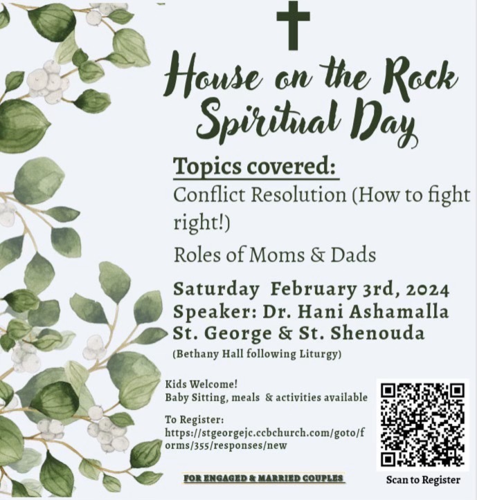 House of the Rock Spiritual Day – St. George & St. Shenouda Coptic Orthodox